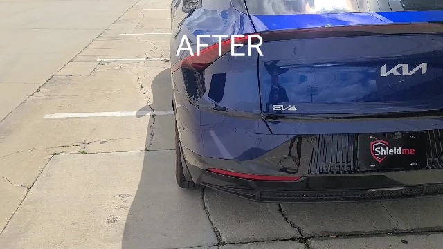 Vinyl Wrap BOGAR TECH Kia EV6 Rear Bumper Chrome Delete Overlay - Gloss ...