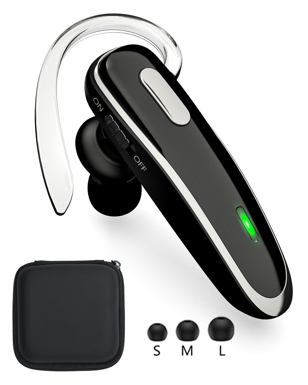Amazon.com: Jinreoo Bluetooth Earpiece, V5.1 Ultralight Wireless ...