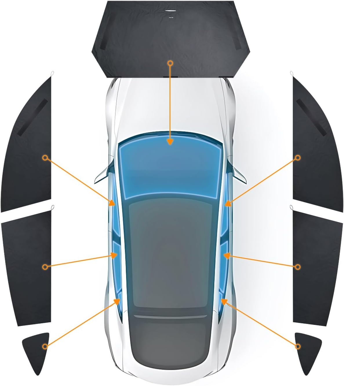 Amazon.com: Havnby Tesla Model 3 Sunshade Privacy Car Camping ...