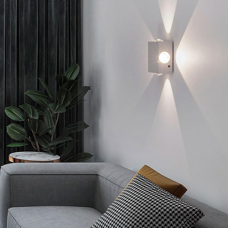 SPARKSOR Simple Modern White Corridor Aisle Wall Light Minimalist Led ...