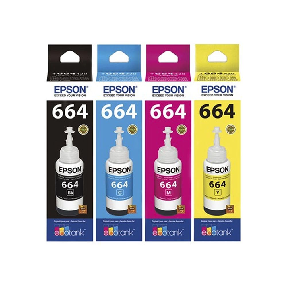 Epson Ink Kit For L355 L365 L375 L455 Original CMYK 4x70ml : Amazon.ae ...