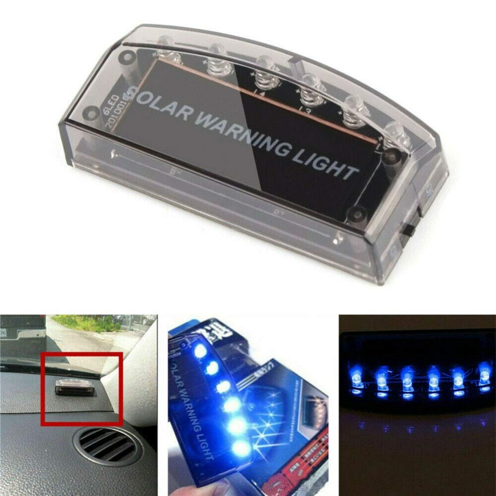 Solar Security Light Solar Powered Fake Car Alarm LED Light - Anti ...