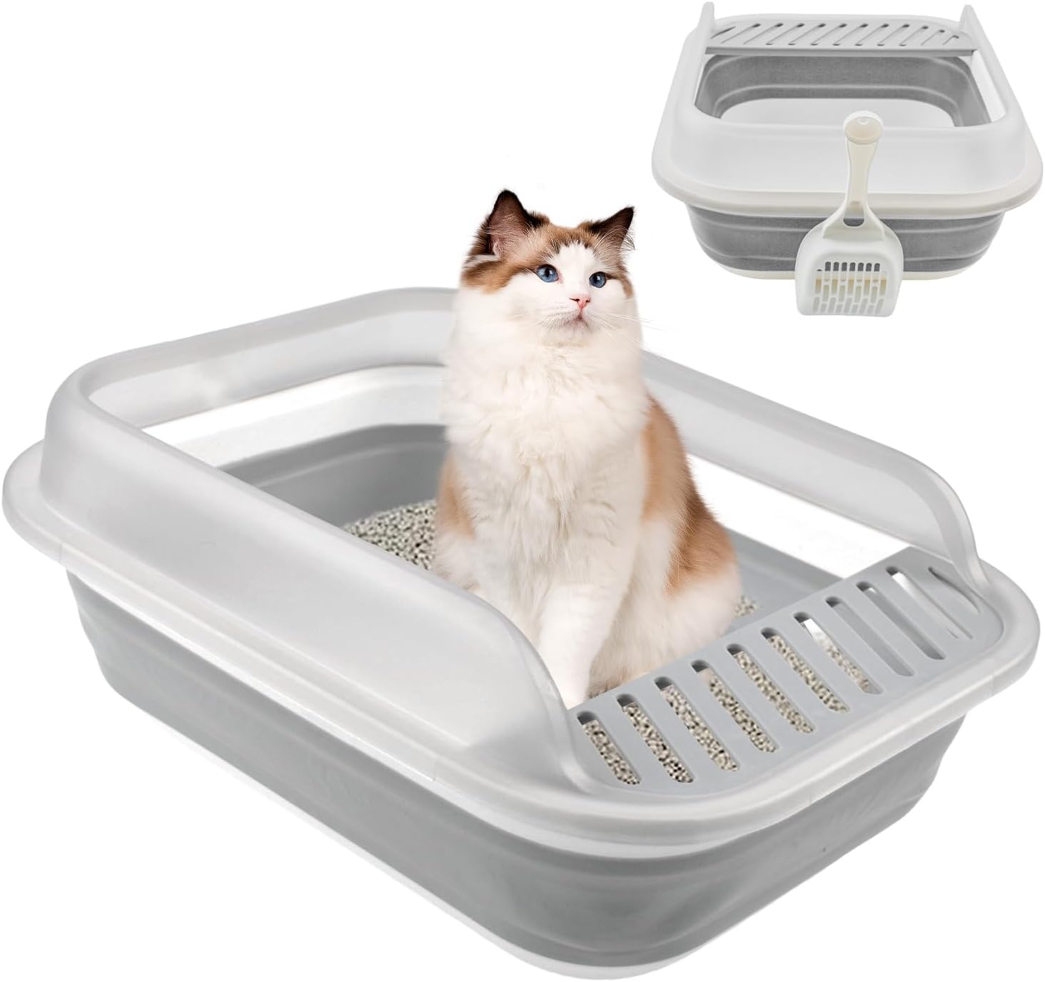 Amazon.com: MUYG Open Cat Bedpan with Spoon,Shallow Splash Proof Travel ...