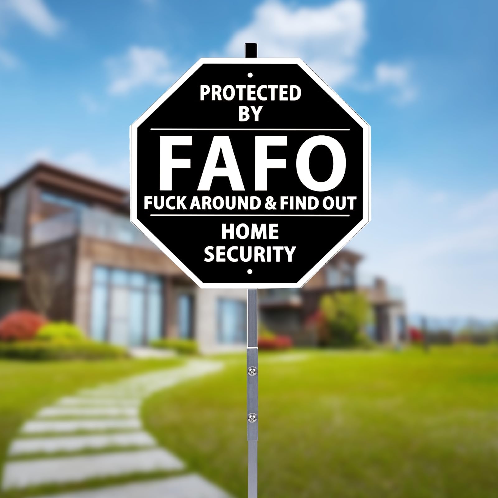 Amazon.com : Fuck Around and Find Out Sign, Metal FAFO Security Sign ...