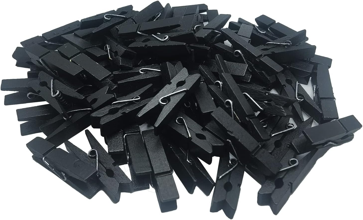 Amazon.com: VORCOOL 100pcs Mini Wooden Pegs Photo Paper Craft Clips ...