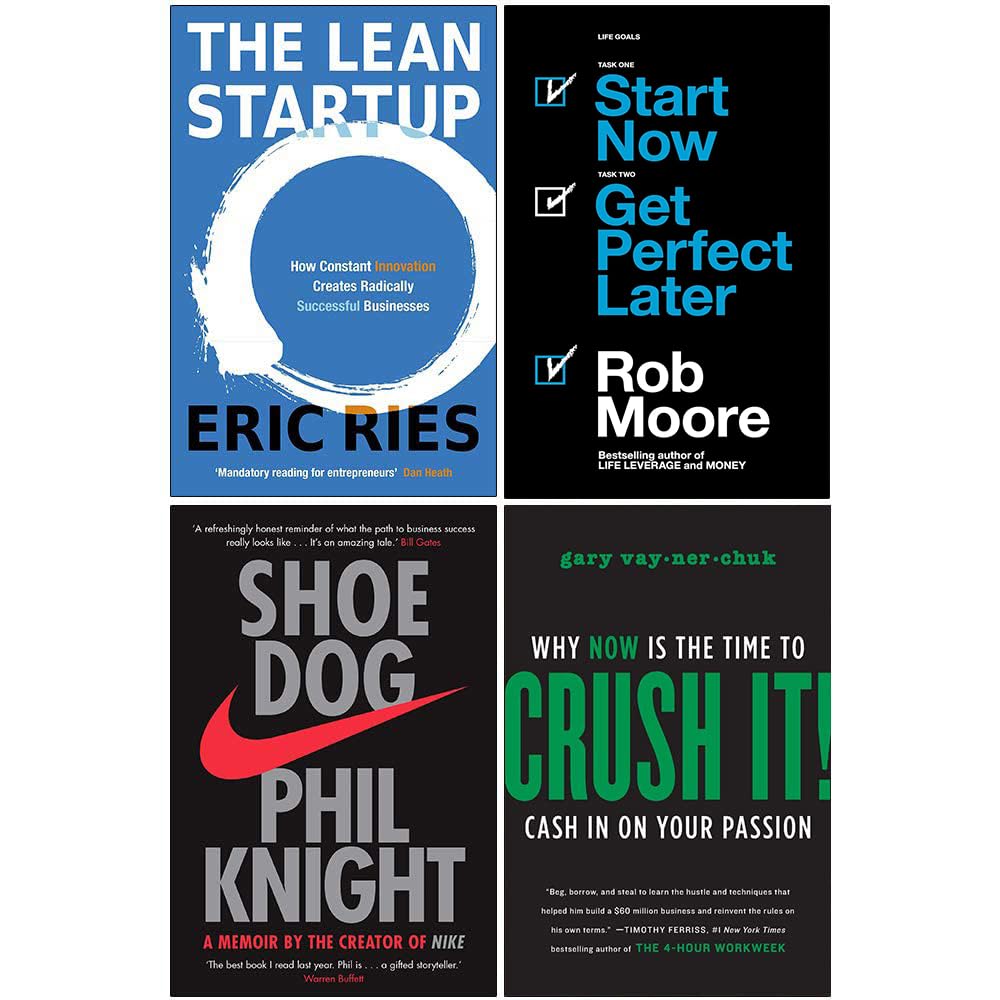 Snapklik.com : The Lean Startup, Start Now Get Perfect Later, Shoe Dog ...