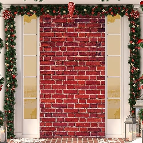 Amazon.com : Brick Wall Backdrop, Brick Wall Party Backdrop Door ...