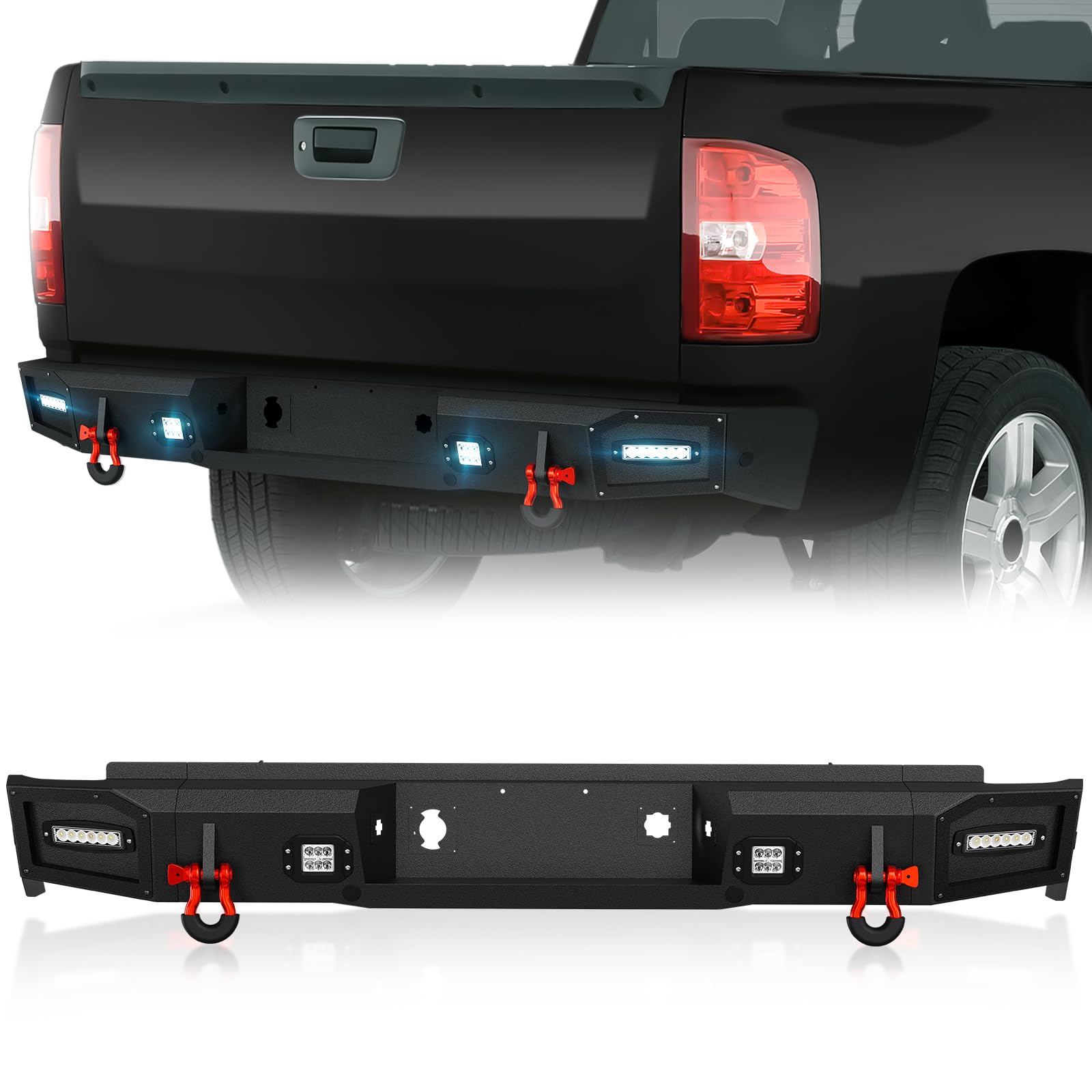 Snapklik.com : YZONA Pickup Truck Rear Step Bumper Compatible