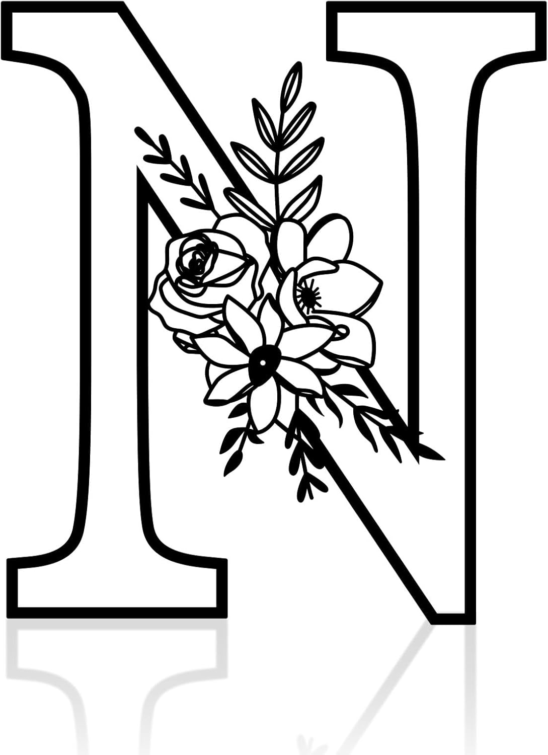 Amazon.com: ESTART 12" Black Metal Letter Wall Decor, Visual 3D Letter ...