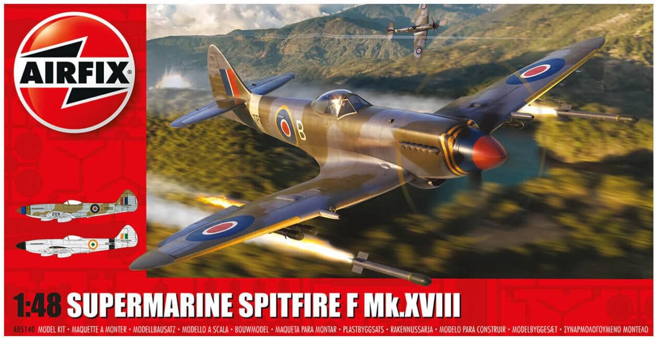Airfix Model Airplane Kit Gift Set - A05140 Supermarine Spitfire F Mk ...
