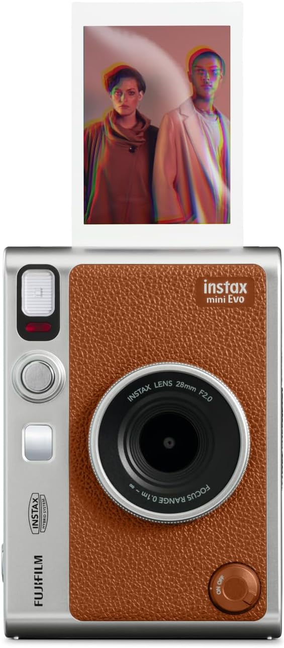 Amazon.com : Fujifilm Instax Mini EVO Instant Camera - Brown : Electronics