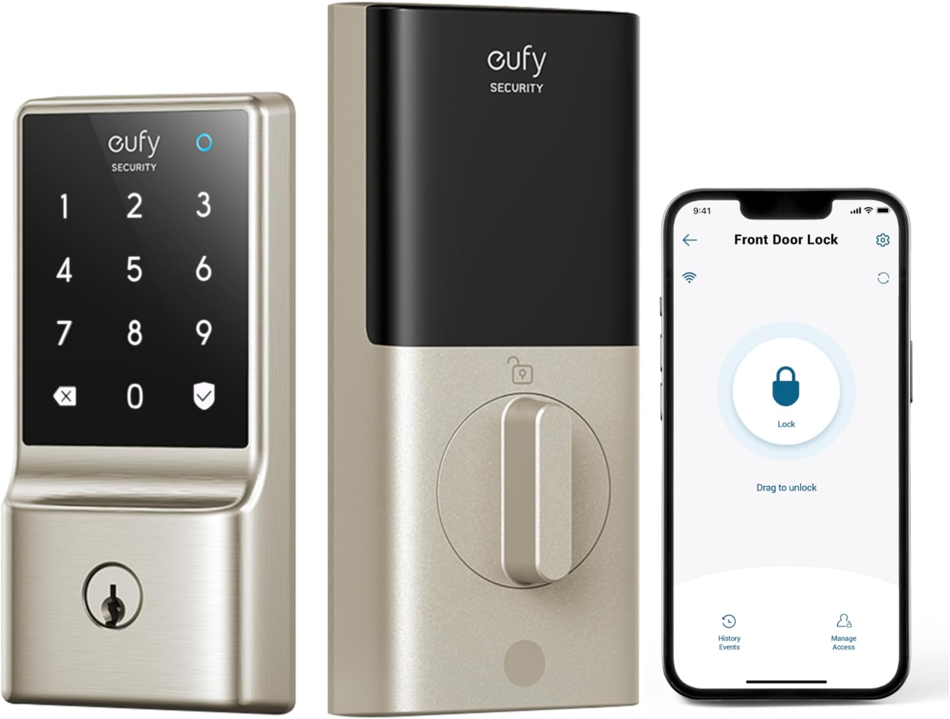 Igloohome Keyless Entry Smart Rim Lock - Electronic Keypad, Instant ...