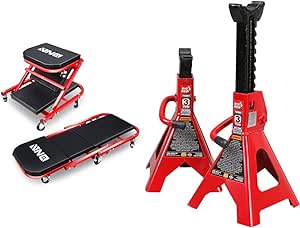 Amazon.com: ‎DNA MOTORING TOOLS-00184 36 Inches 2 IN 1 Rolling Folding Car Creeper/Seat, Red ...