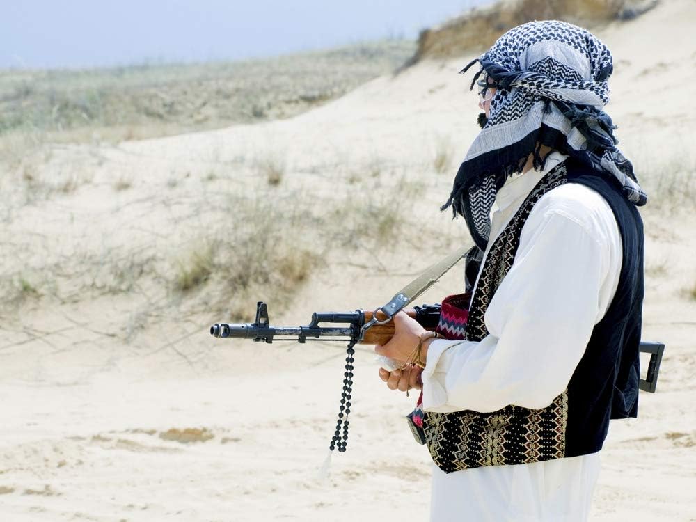 Amazon.com: Posterazzi PSTZAB100073MLARGE Muslim Rebel with Rifle Photo ...