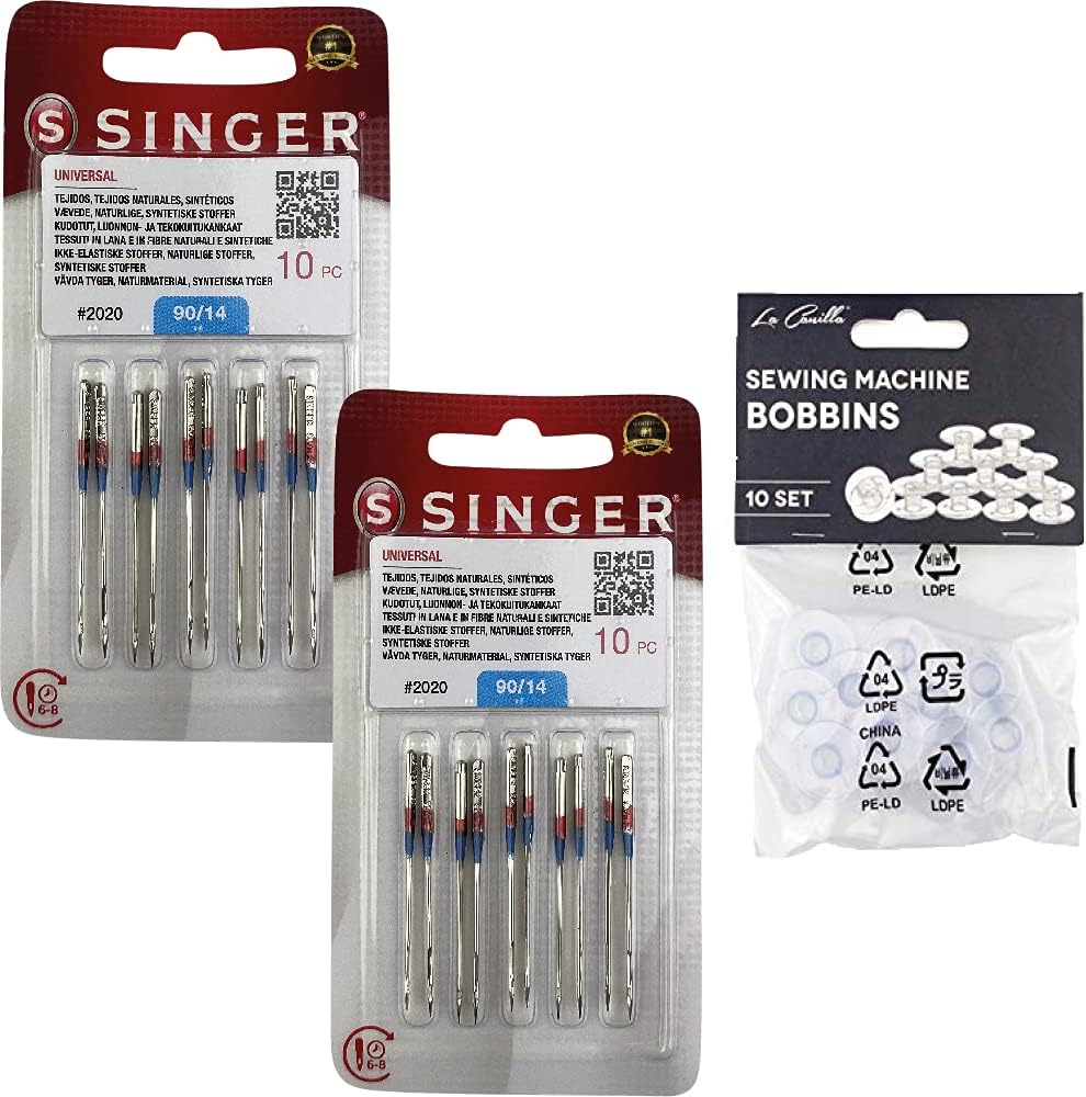 Singer universal needles, 2020, 100/16, metal, silver, 7 x 0.03 x 4 cm ...