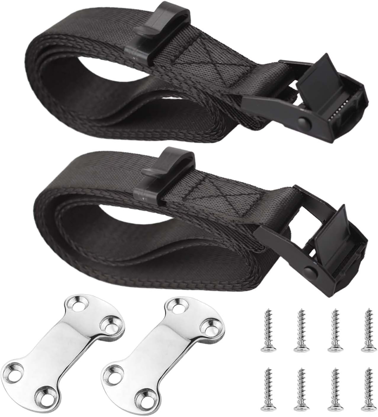 Amazon.com: Cooler Tie Down Straps with Black Non-Rusting Cam Buckle ...