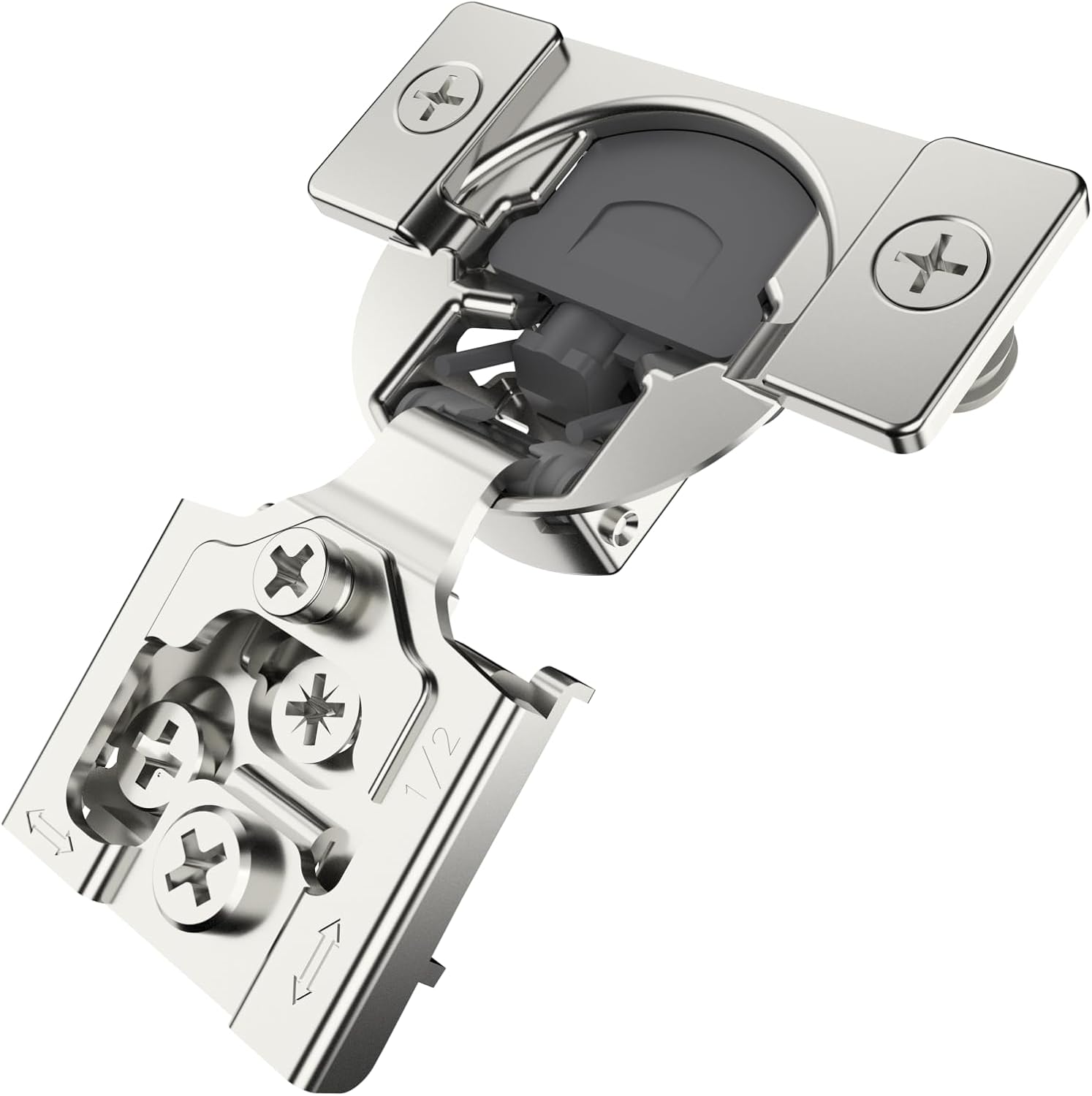 Furniware 10 Pieces 5 Pairs 1/2 inch Overlay Concealed Face Frame ...