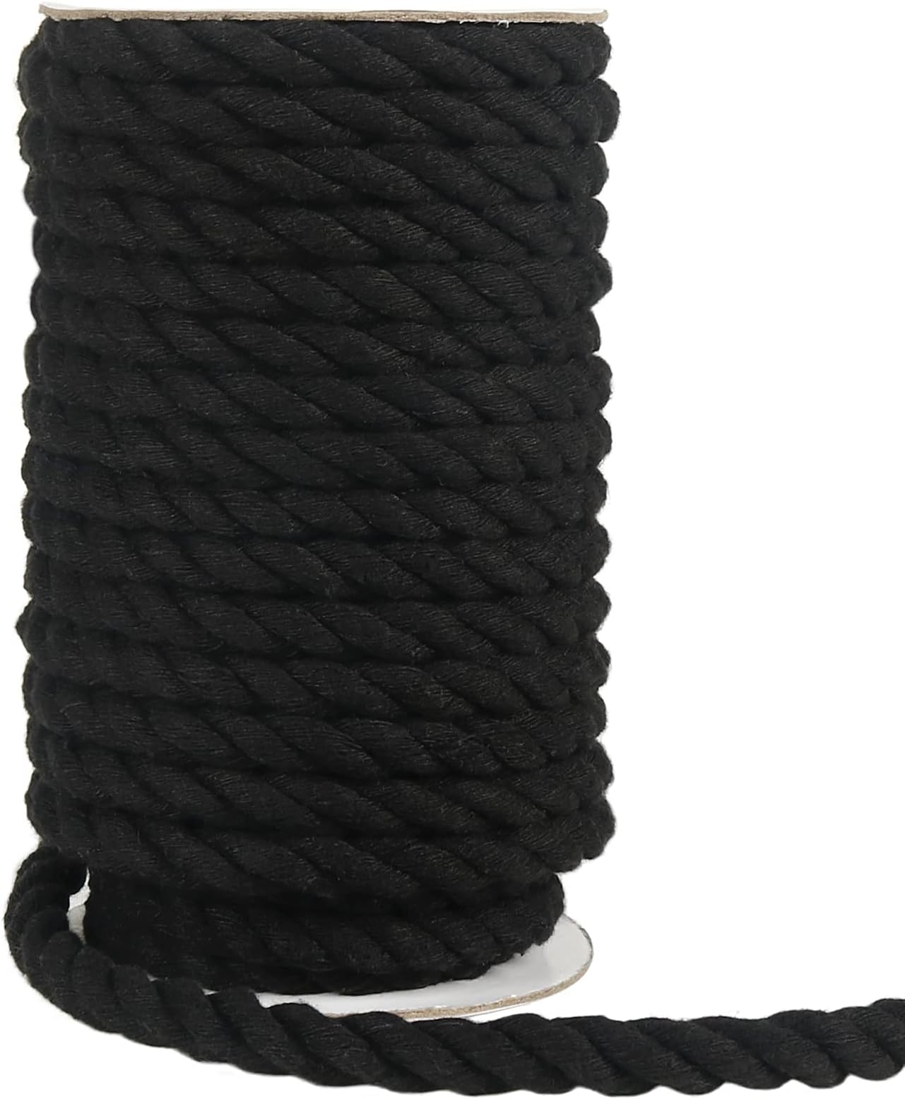 Amazon.com: Tenn Well Black Macrame Cord 10mm, 50 Feet 3Ply Twisted ...