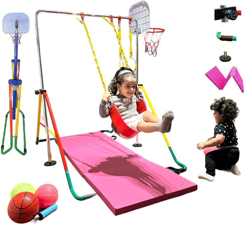 Amazon.com: Balançoire Gymnastics Bar Horizontal Kip Bar 6 in 1 ...