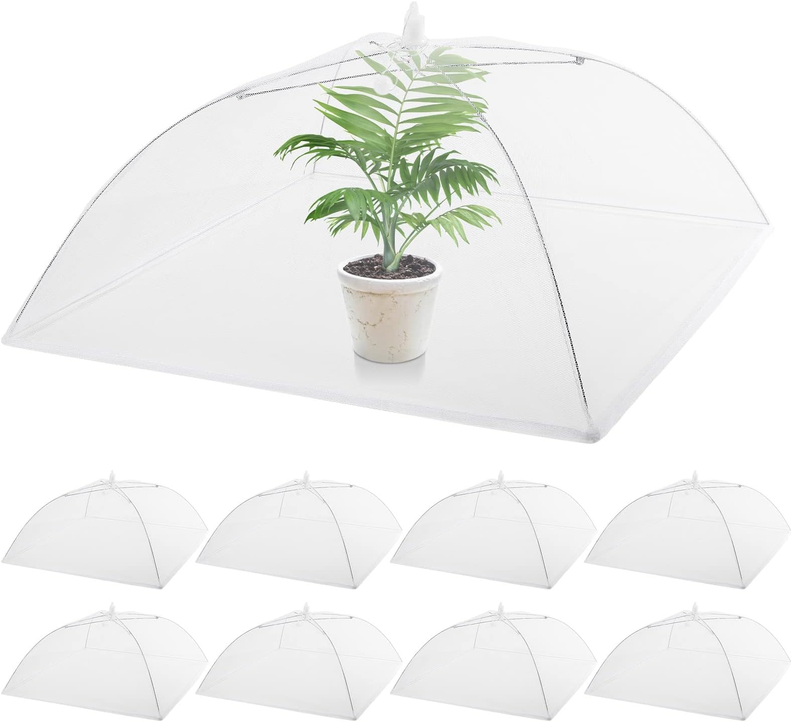 Amazon.com : Sawysine 4 Pack Mesh Plant Cover Reusable Screen Dome ...