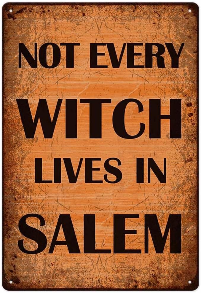 Amazon.com: Halloween Decorations, Not Every Witch Lives In Salem Funny ...