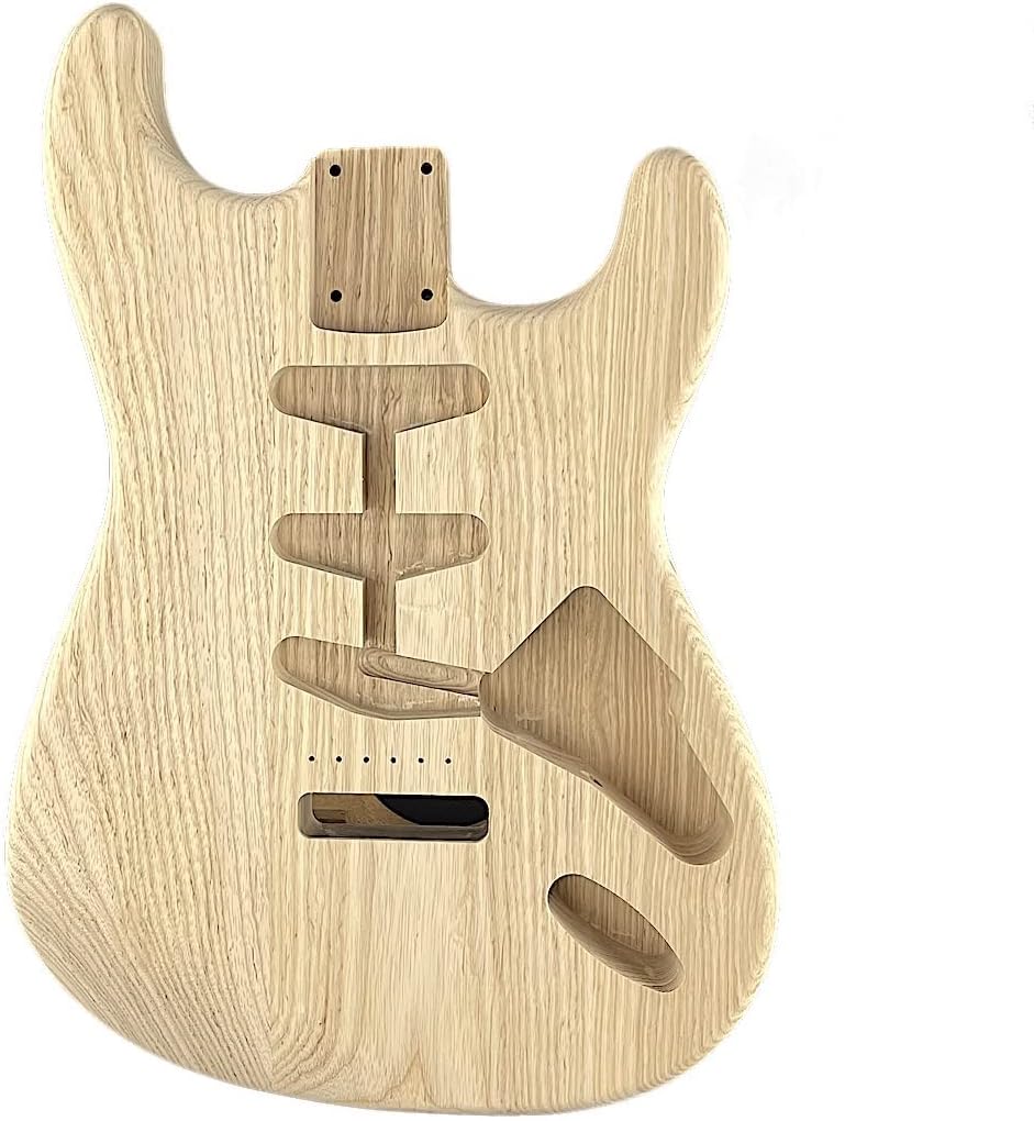 Amazon.com: Hosco Stratocaster Body Standard - Swamp Ash 3-piece - TBD ...