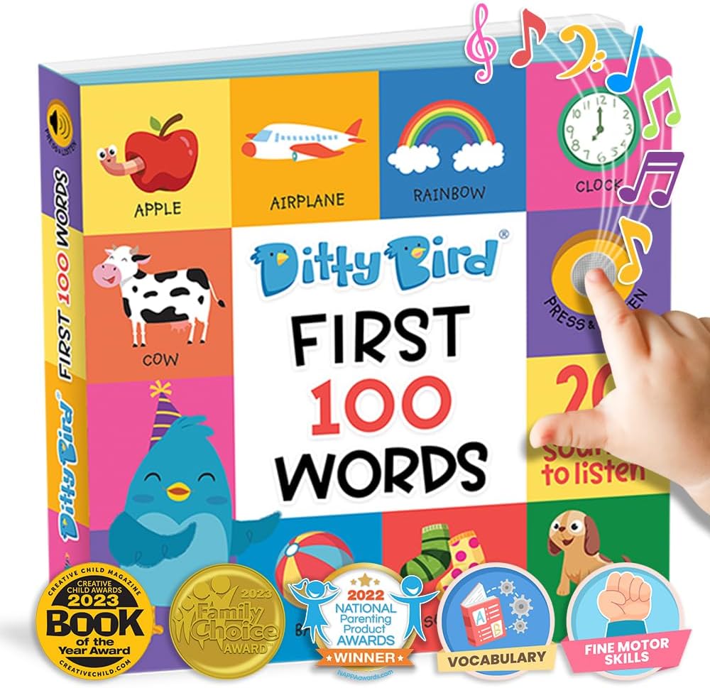 Buy Ditty Bird Talking Books 100 Words | Fun Vocabulary & Speech ...