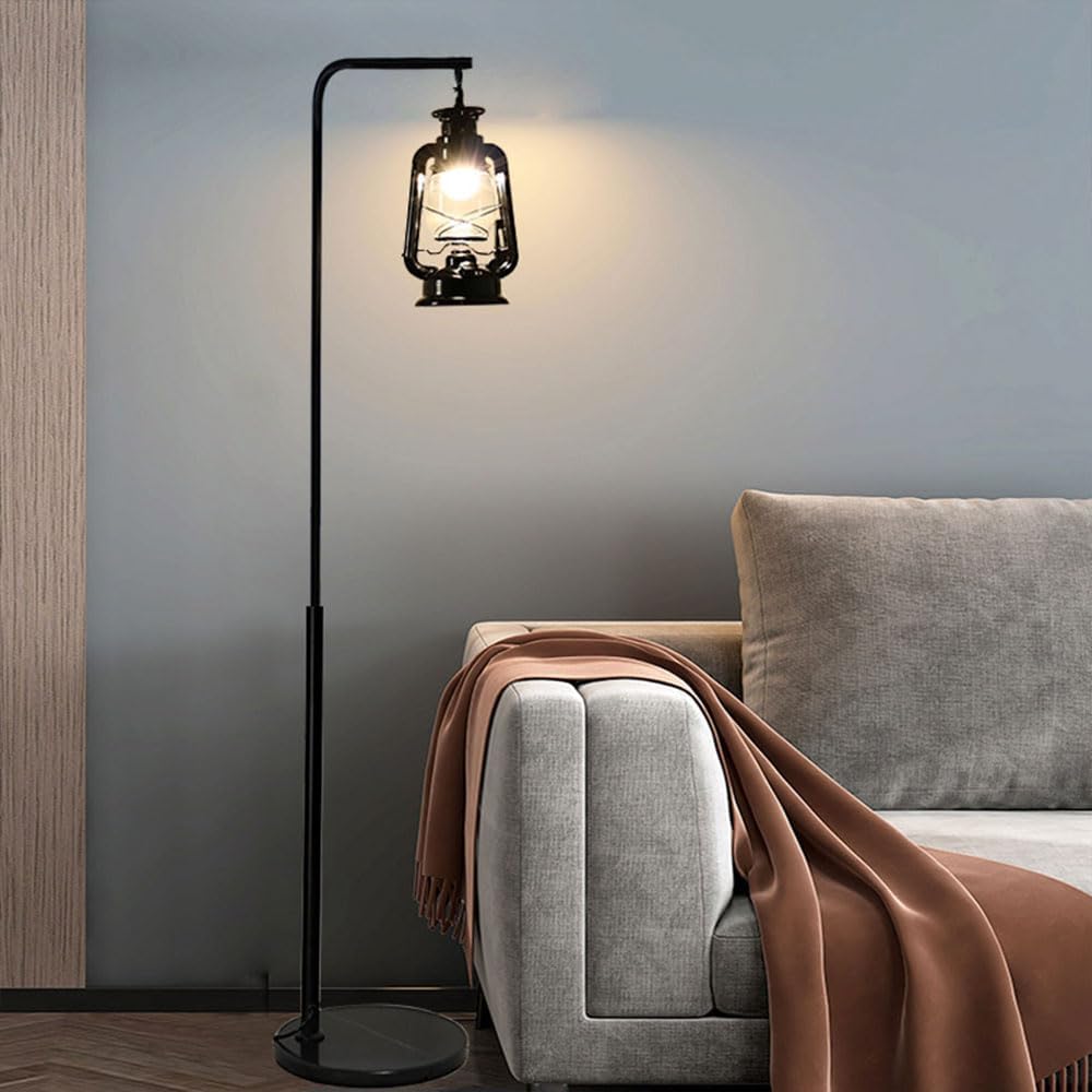 Ppeivcd Vintage Floor Lamp Classical Lanterns Standing Lamp Rustic ...