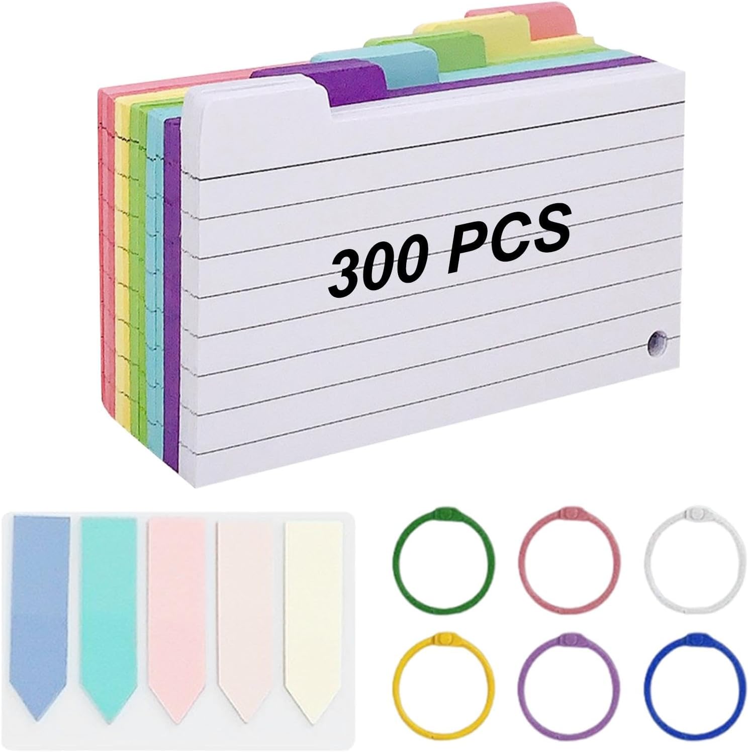 300 Pcs Flash Cards, Revision Cards, 5x3 inch Flashcards Index Cards ...