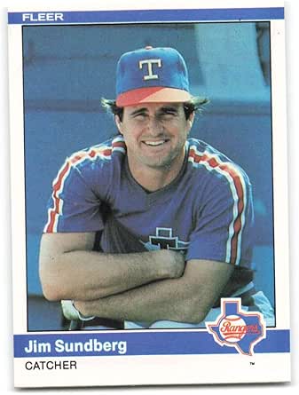 Amazon.com: 1984 Fleer #431 Jim Sundberg Texas Rangers Baseball MLB ...