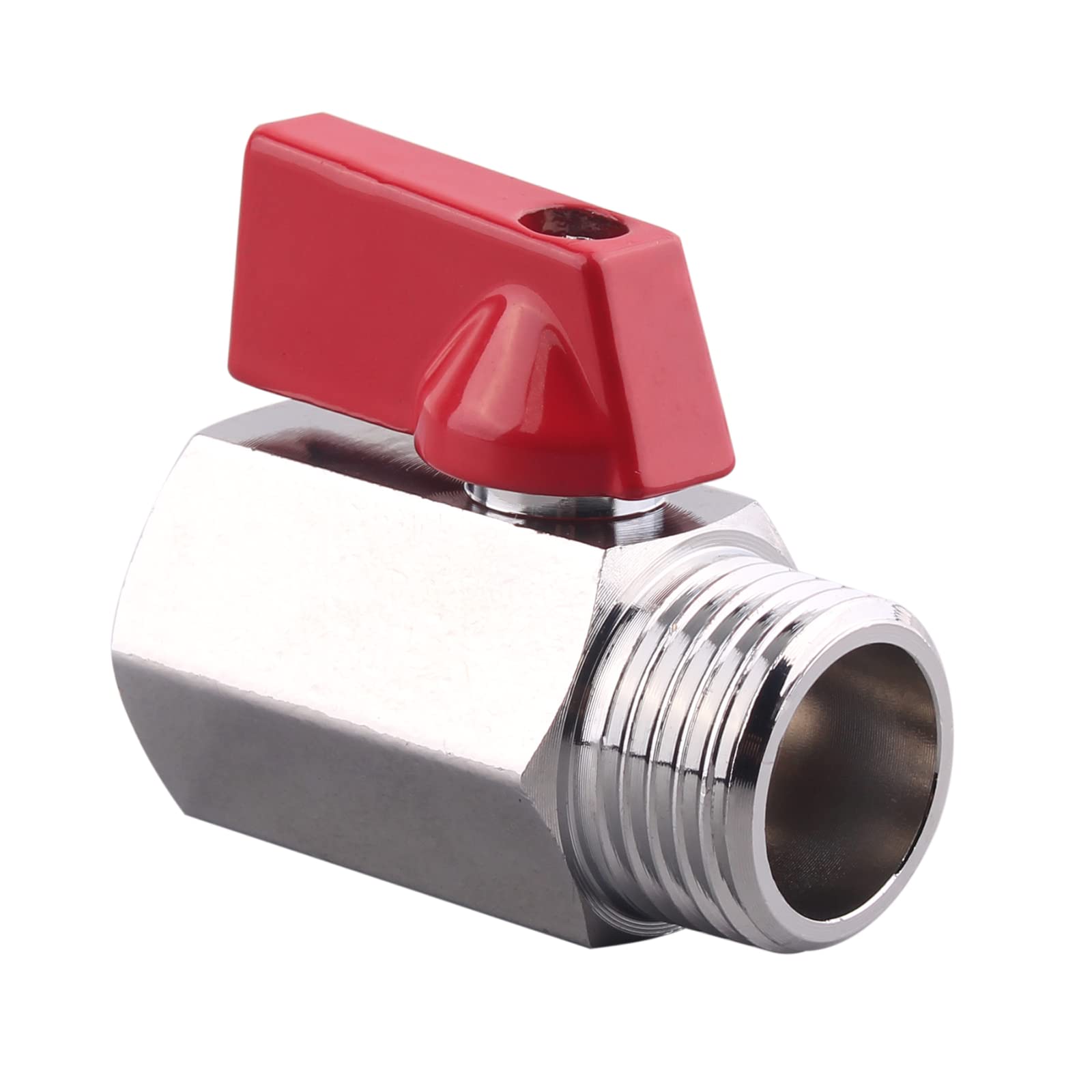 Snapklik.com : DERNORD Brass Mini Ball Valve NPT Thread, Shut-Off Valve ...