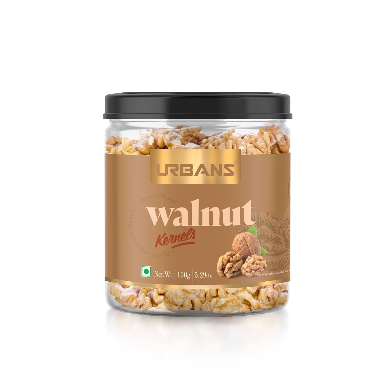 URBANS Walnut Royal Nut Akharot Dry Fruit अखरोट Jar (Healthy Snack ...