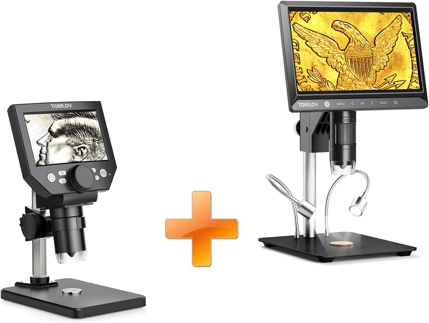 Amazon.com : TOMLOV DM702 10.1" Digital Microscope, Coin Microscope ...