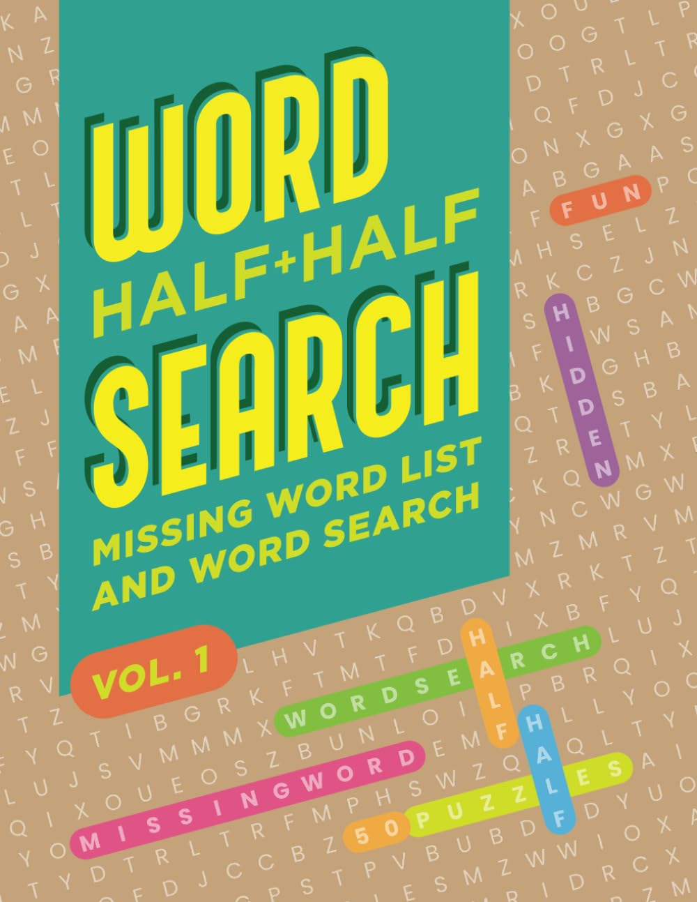 Amazon.com: WORD SEARCH HALF AND HALF: MISSING WORD LIST AND WORD ...
