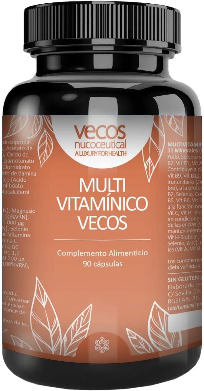 Multivitamínico con 13 Vitaminas y 11 Minerales | Refuerza el Sistema ...