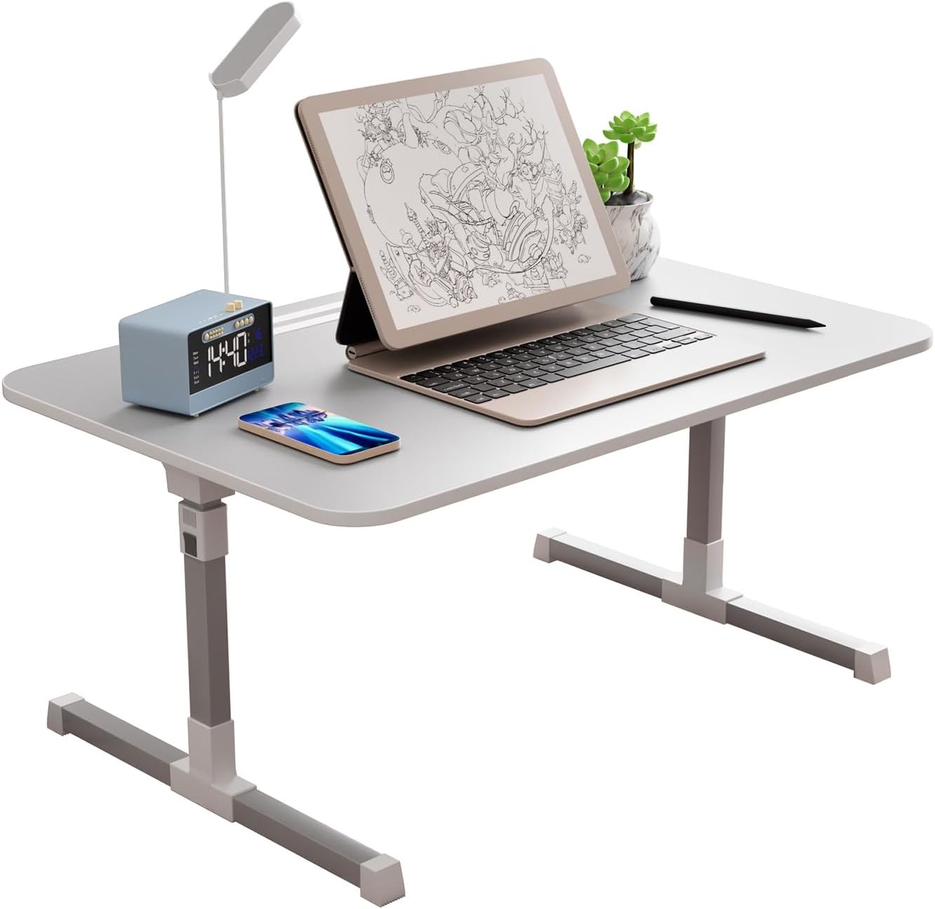 Amazon.com: iondelce Laptop Bed Tray Table, Adjustable Laptop Bed Stand ...