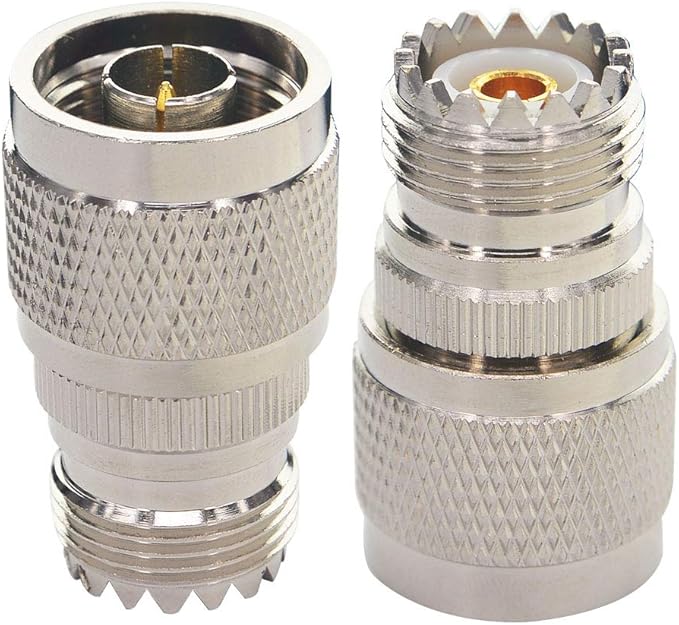 BOOBRIE Connecteur Coaxial N Mâle à UHF Femelle SO239 Adaptateur RF SO239 vers N Mâle Fiche N ...