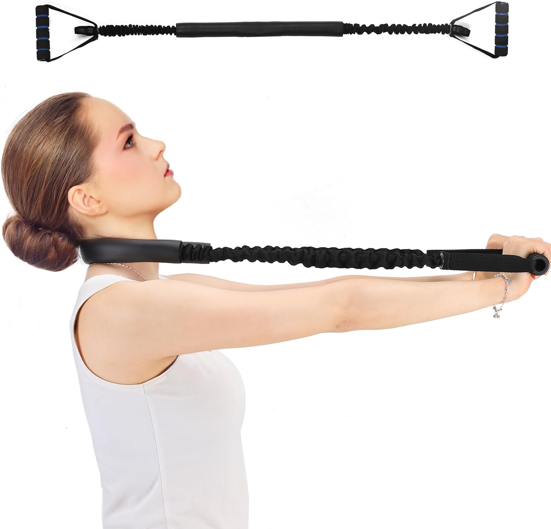 Amazon.com: Neck Stretcher – Cervical Neck Traction Device with Manual ...