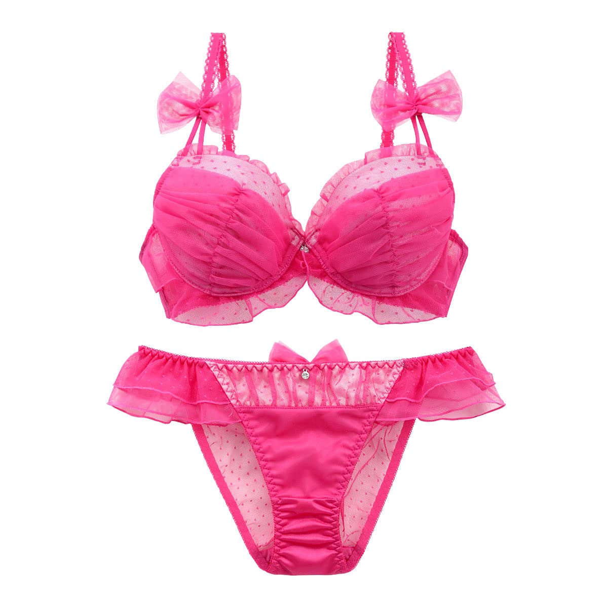 Amazon | [ココランジェ] フラッフィーロリータ ブラジャー ショーツ セット SHIROHATO(RO-ローズ、E65-M) | セット 通販