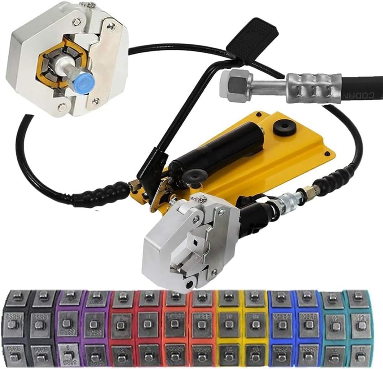 DOrorO Hydraulic A/C Hose Crimper, Hydraulic Hose Crimping Tool Air ...