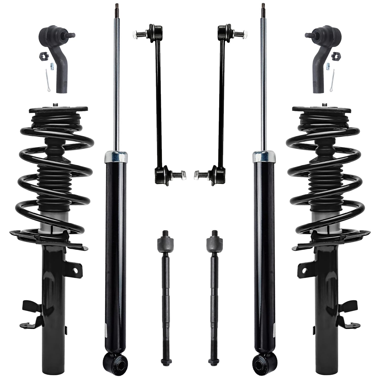 Amazon.com: Detroit Axle - Front 10pc Struts Shock Absorbers Kit for ...