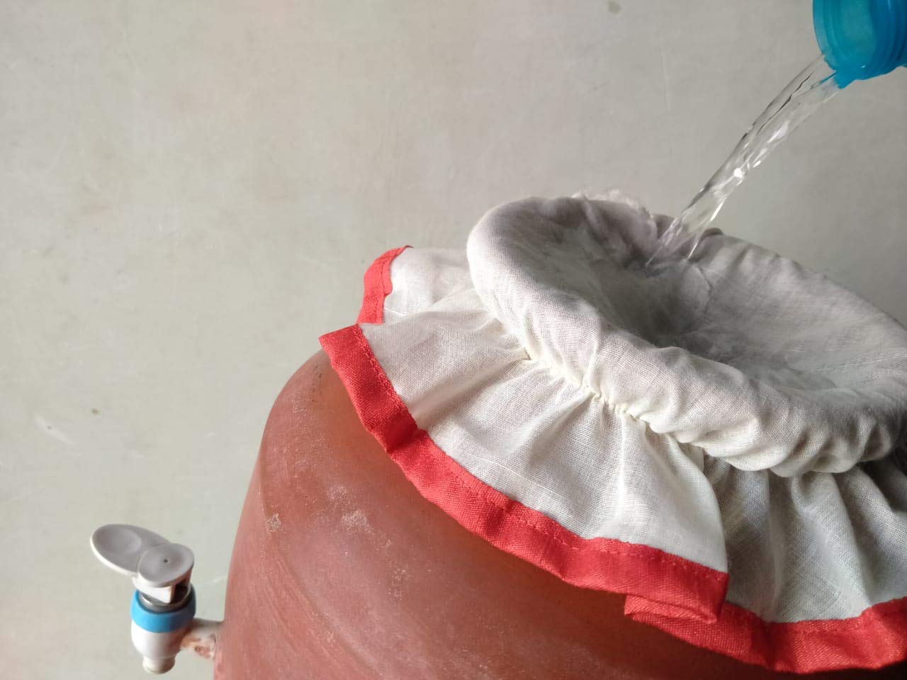 FLUZOV MALL Cotton Cloth Strainer Water Filter for Matka,Hand Easy ...