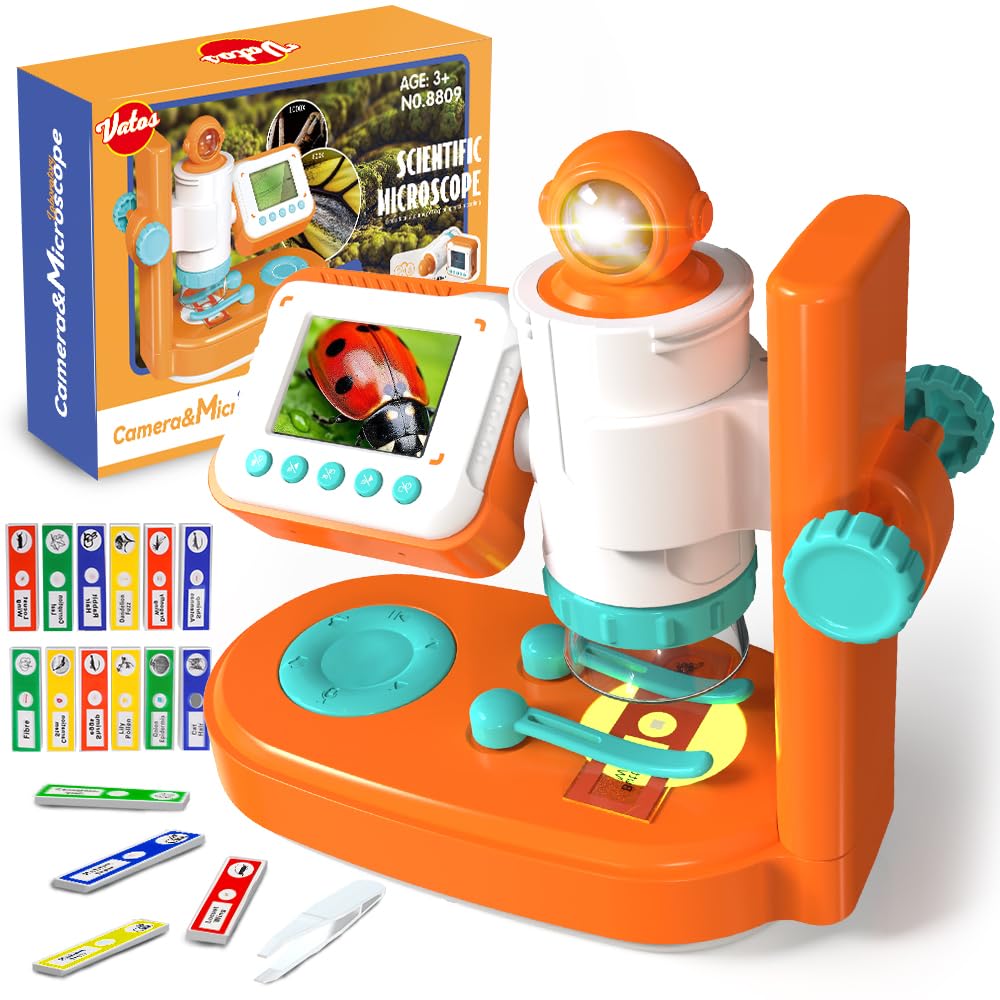 Amazon.com : VATOS Mini Microscope for Kids,1000x Mini Scope Camera ...