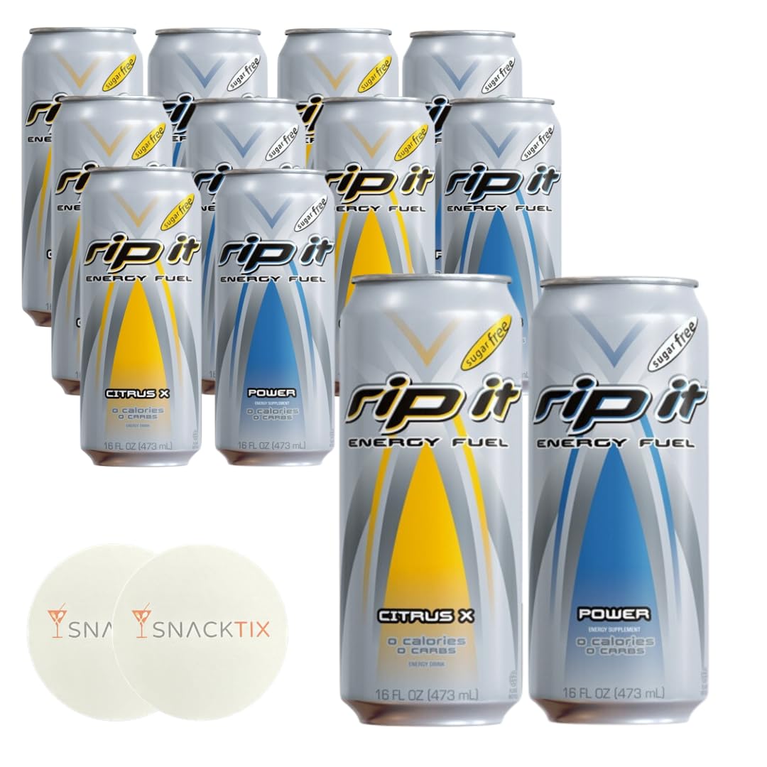 Amazon.com: Rip It Energy Drink Variety Pack - 12 Cans of 16 fl oz Each ...