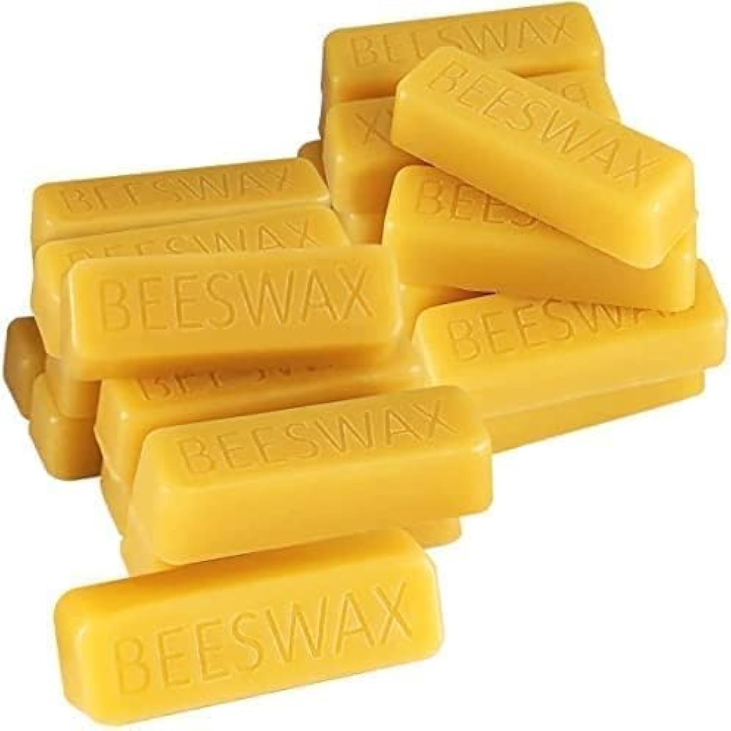 Amazon.com: 24 Yellow Beeswax Blocks, Bees Wax Making, DIY Projects ...