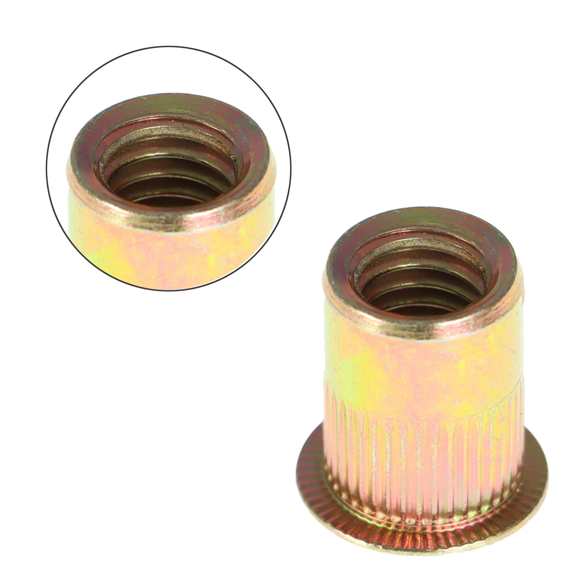 Snapklik.com : Kimllier 50Pcs Rivet Nuts 3/8-16 Rivet Nut Assortment ...
