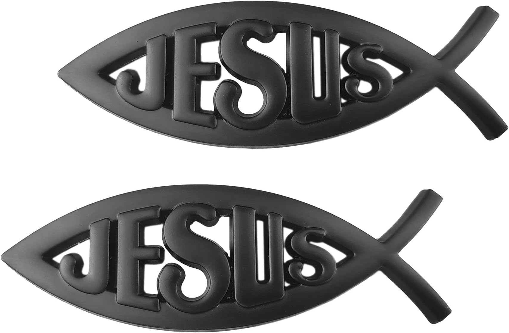 Amazon.com: OnlyYou.X Jesus Fish Emblem Jesus Fish Badge Christian Fish ...