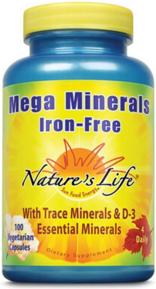Amazon.com: Nature's Life Mega Minerals w/No Iron | 100 CT : Health ...