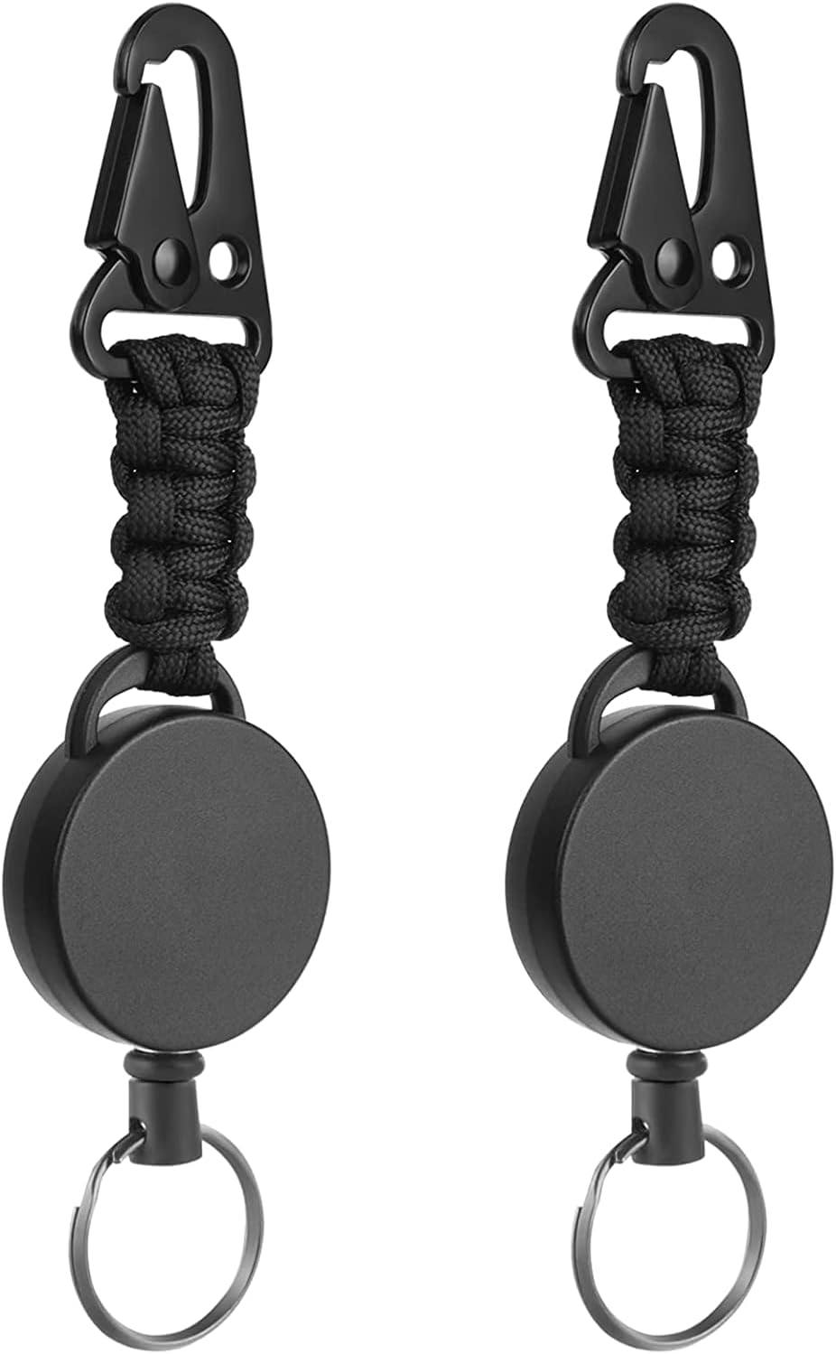 Amazon.com : 2 Pack Retractable Keychain, Heavy Duty Retractable Badge ...