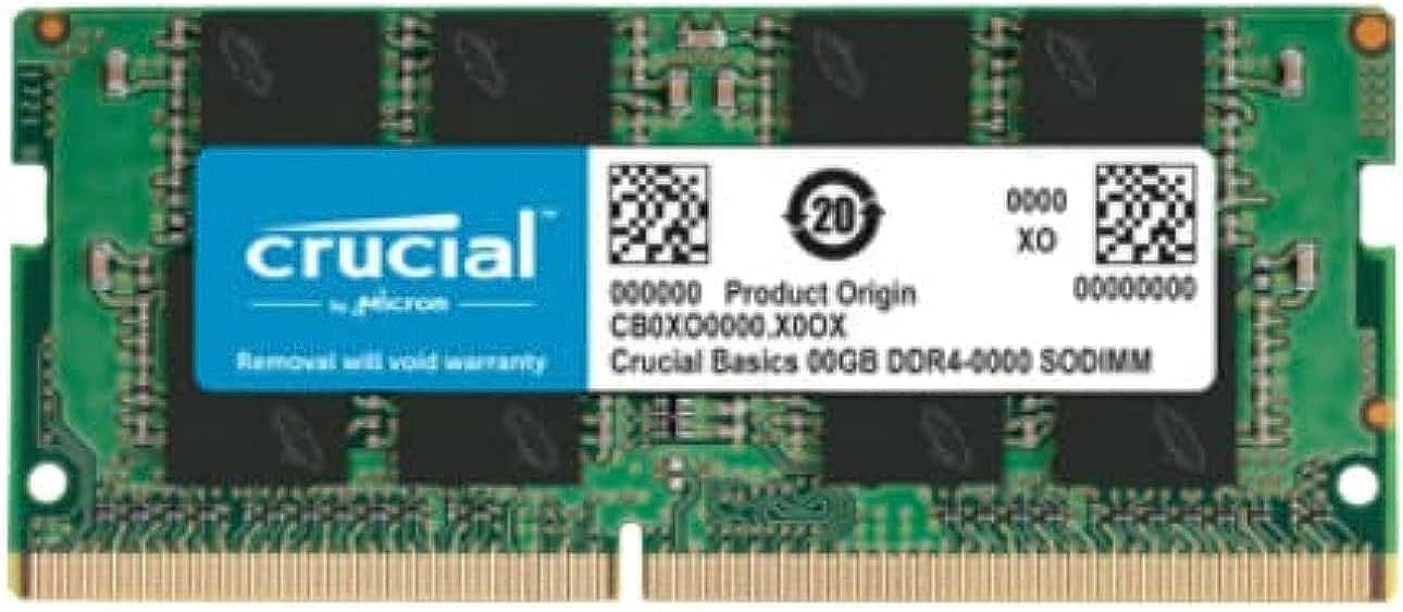 Crucial Basics 16GB DDR4 1.2v 2666Mhz CL19 SODIMM RAM Memory Module for ...